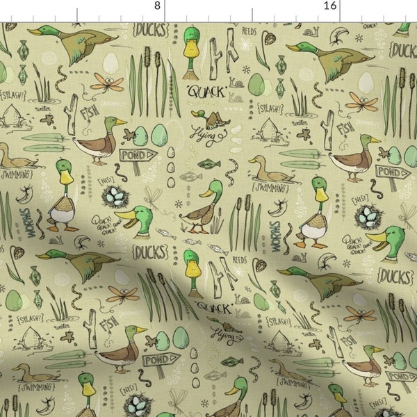 Mallard Duck Fabric - Etsy