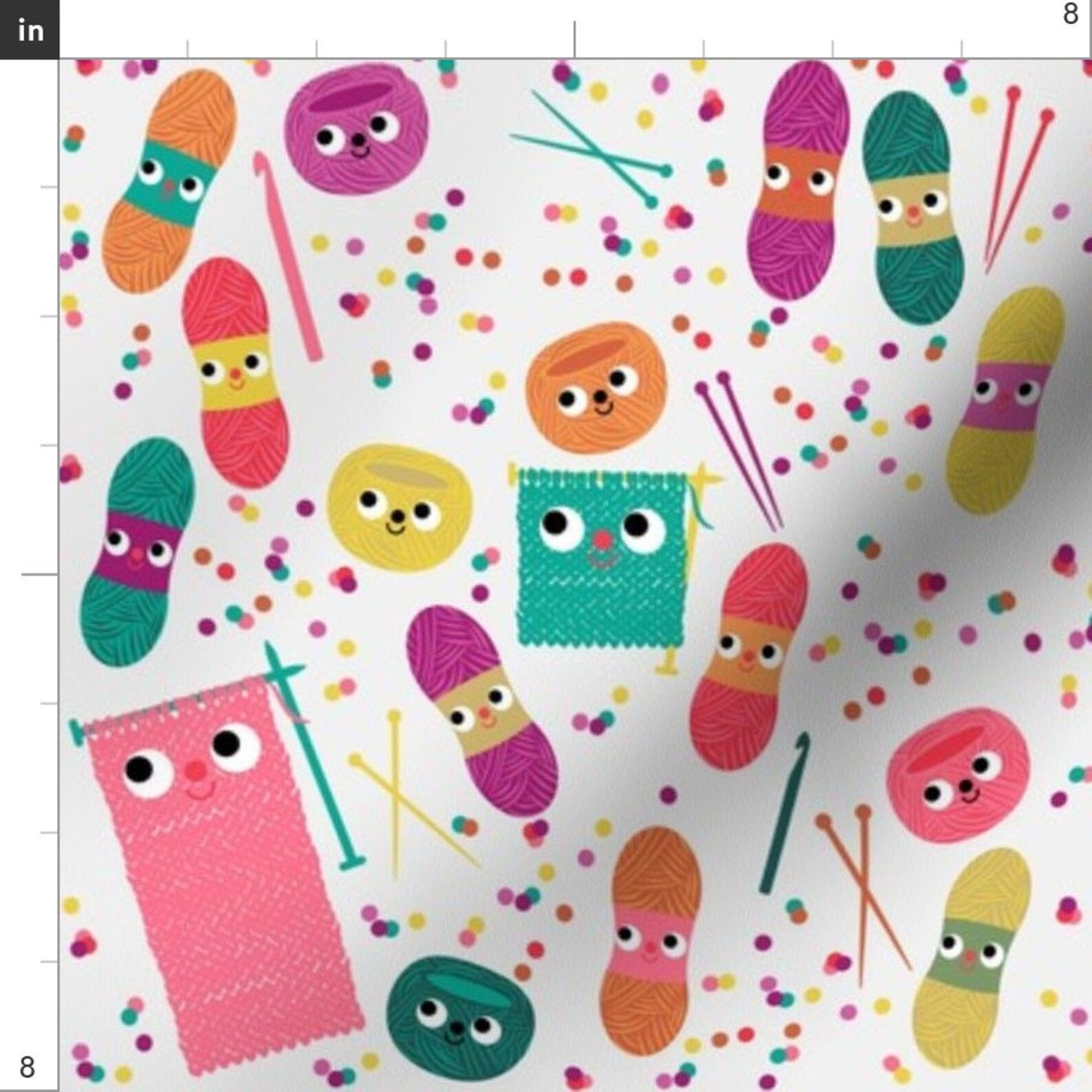 Yarn Fabric Yarn Party People by Heidikenney Yarn Knitting | Etsy