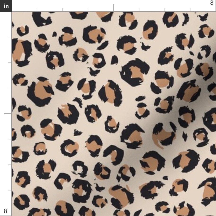Animal Print Fabric Tiny Scale Brown and Tan Leopard Print - Etsy