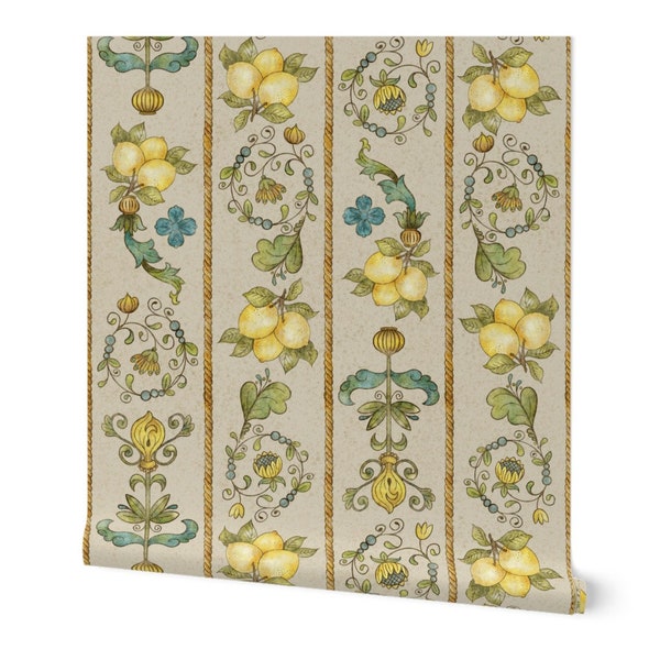 Large Scale Lemon Wallpaper - Etsy
