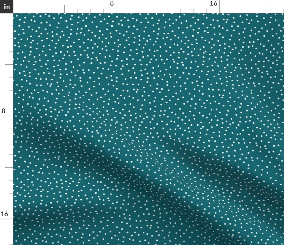 Teal Dot Fabric Teal Dot by Binge Crafter Teal Polka Dot Quilting Spot ...