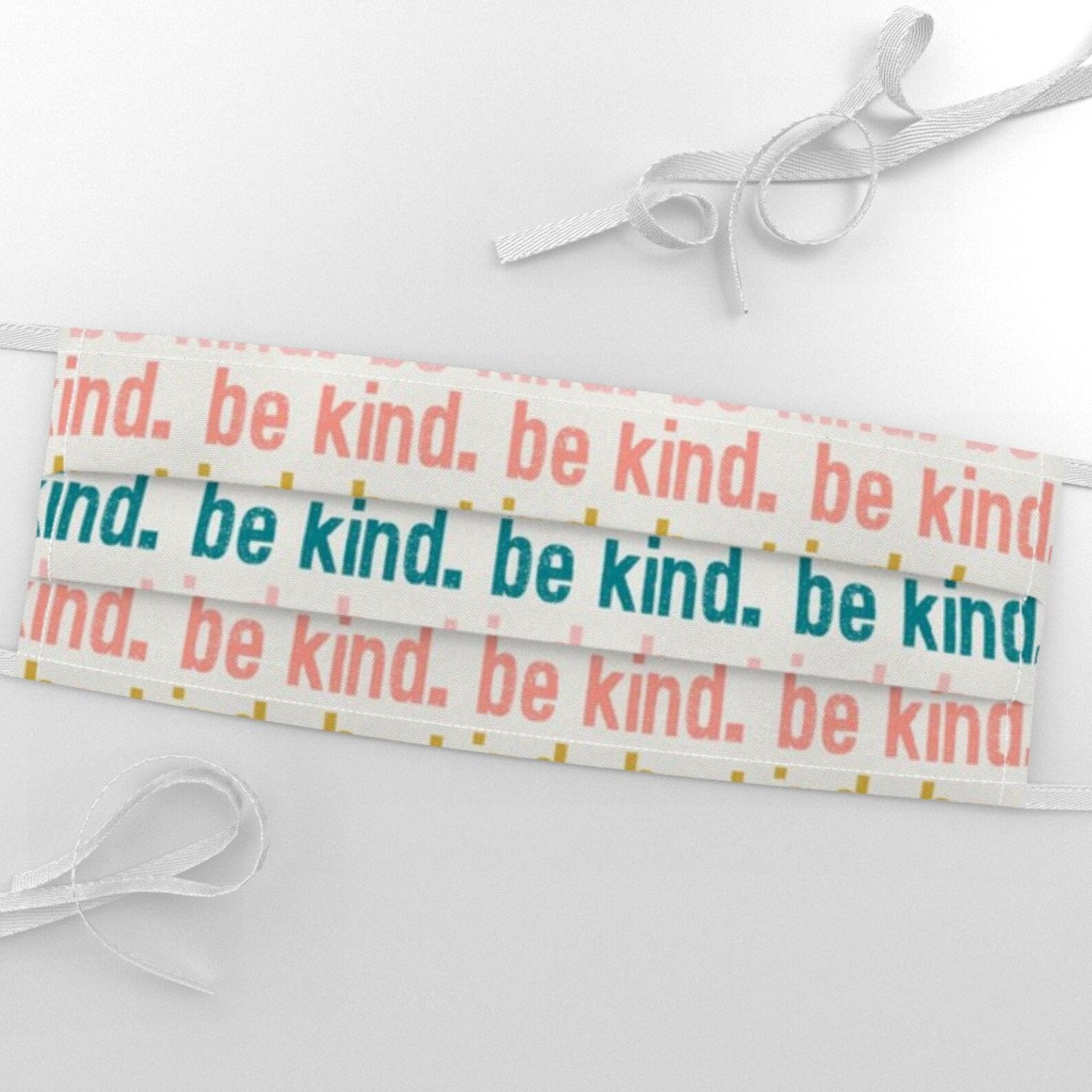 Be Kind Colorful Typography Fabric Be Kind Multi Colored | Etsy