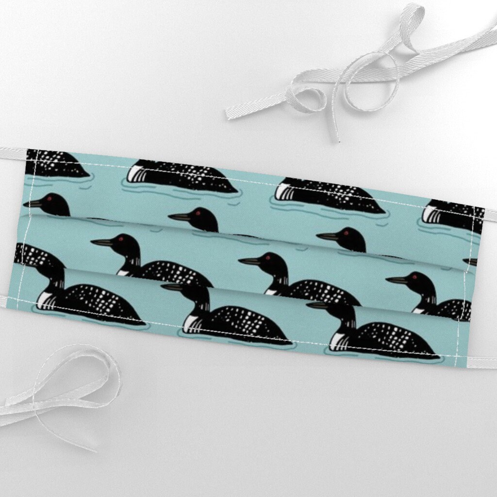 Loon Fabric Loon by Kelly Korver Loon Water Fowl Lake Bird | Etsy