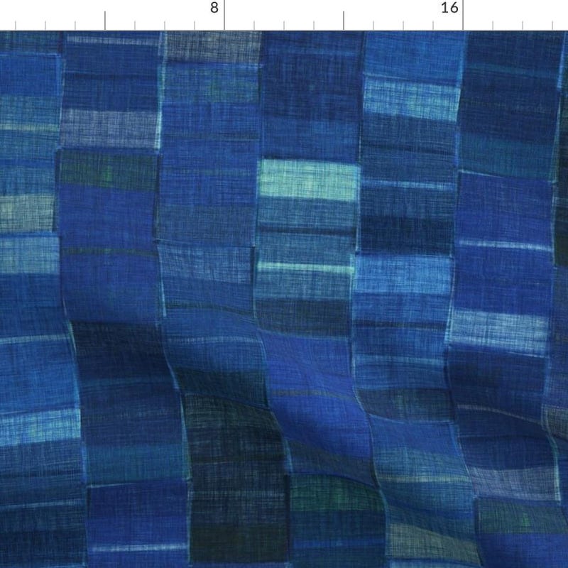Electric Blue Fabric - Etsy