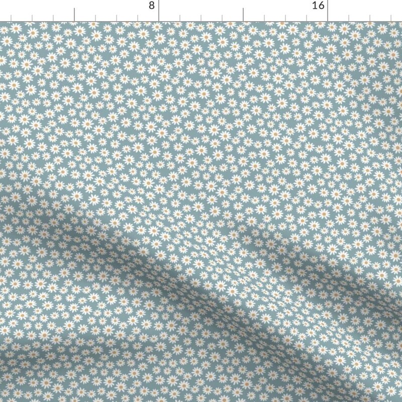 Tiny Daisy Fabric - Etsy