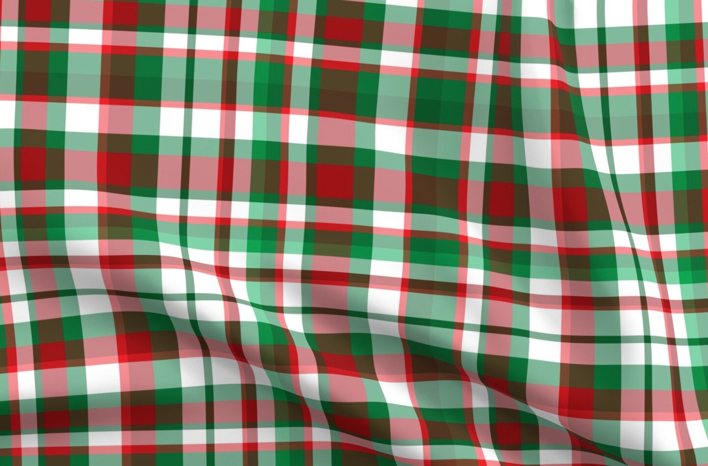 Plaid Fabric Christmas Plaid By Argenti Christmas Plaid | Etsy