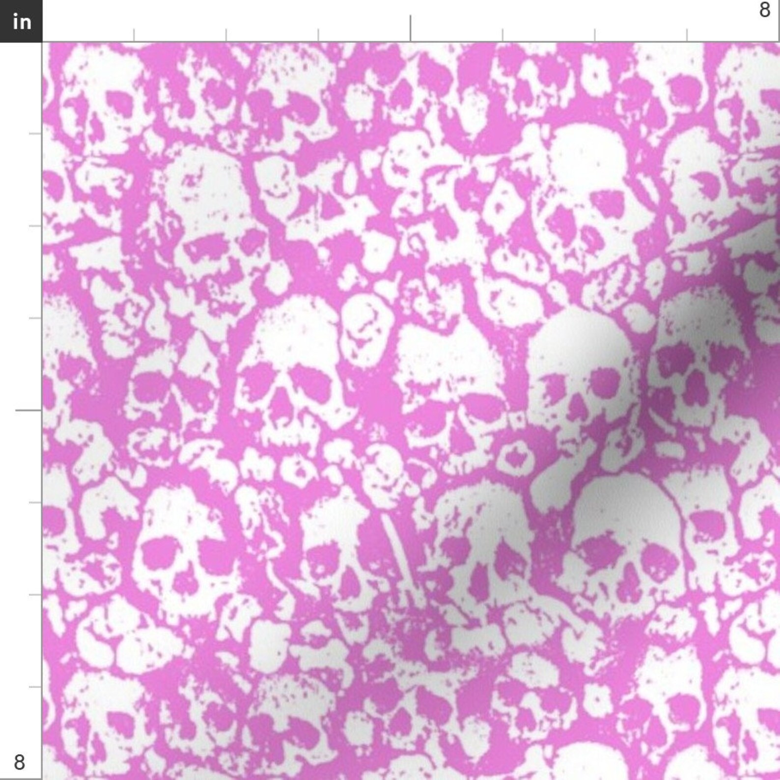 Pink Halloween Skulls Fabric Skull Wall Pink. by Ben | Etsy