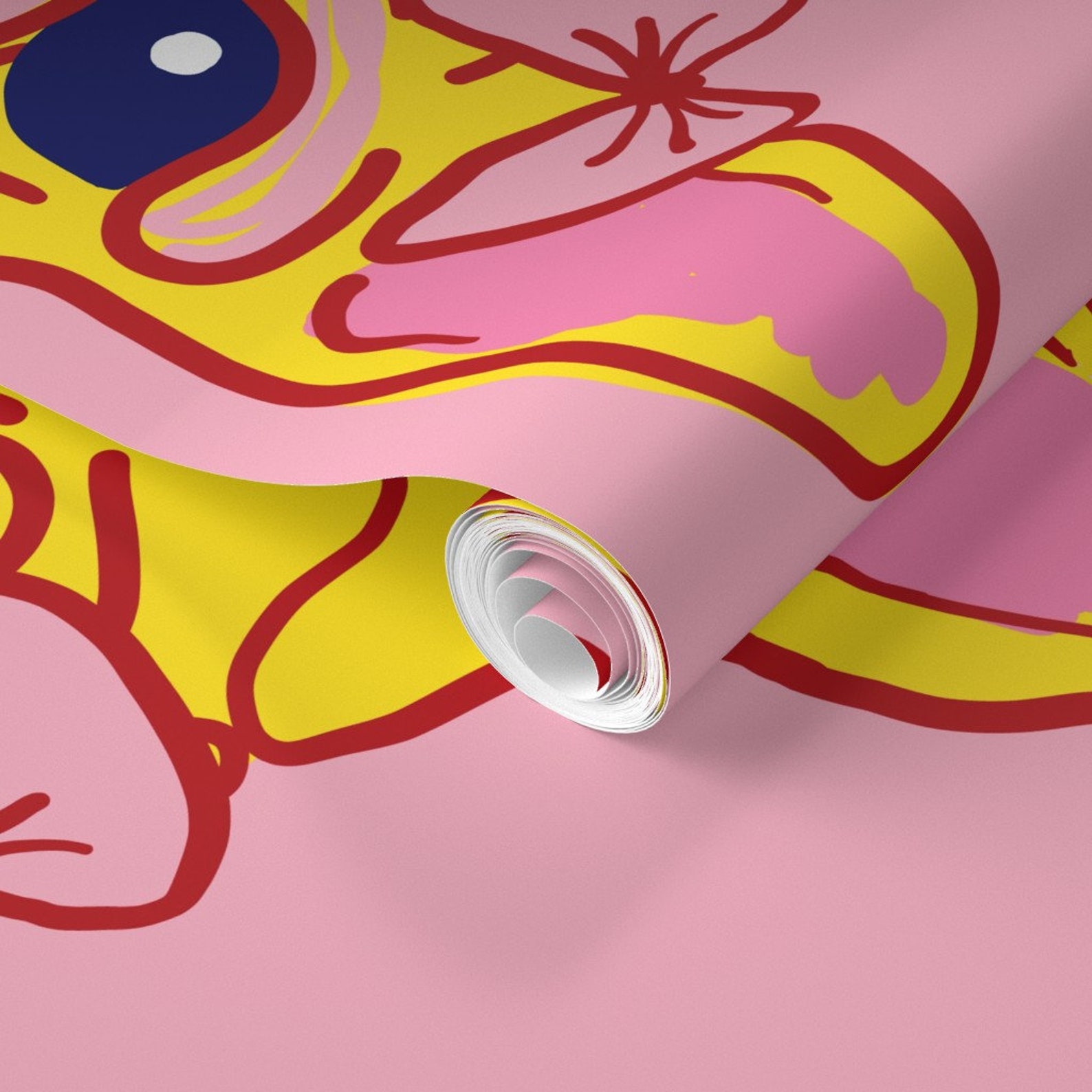 Frenchie Wallpaper Frenchie Pink by Louisemargaret French - Etsy