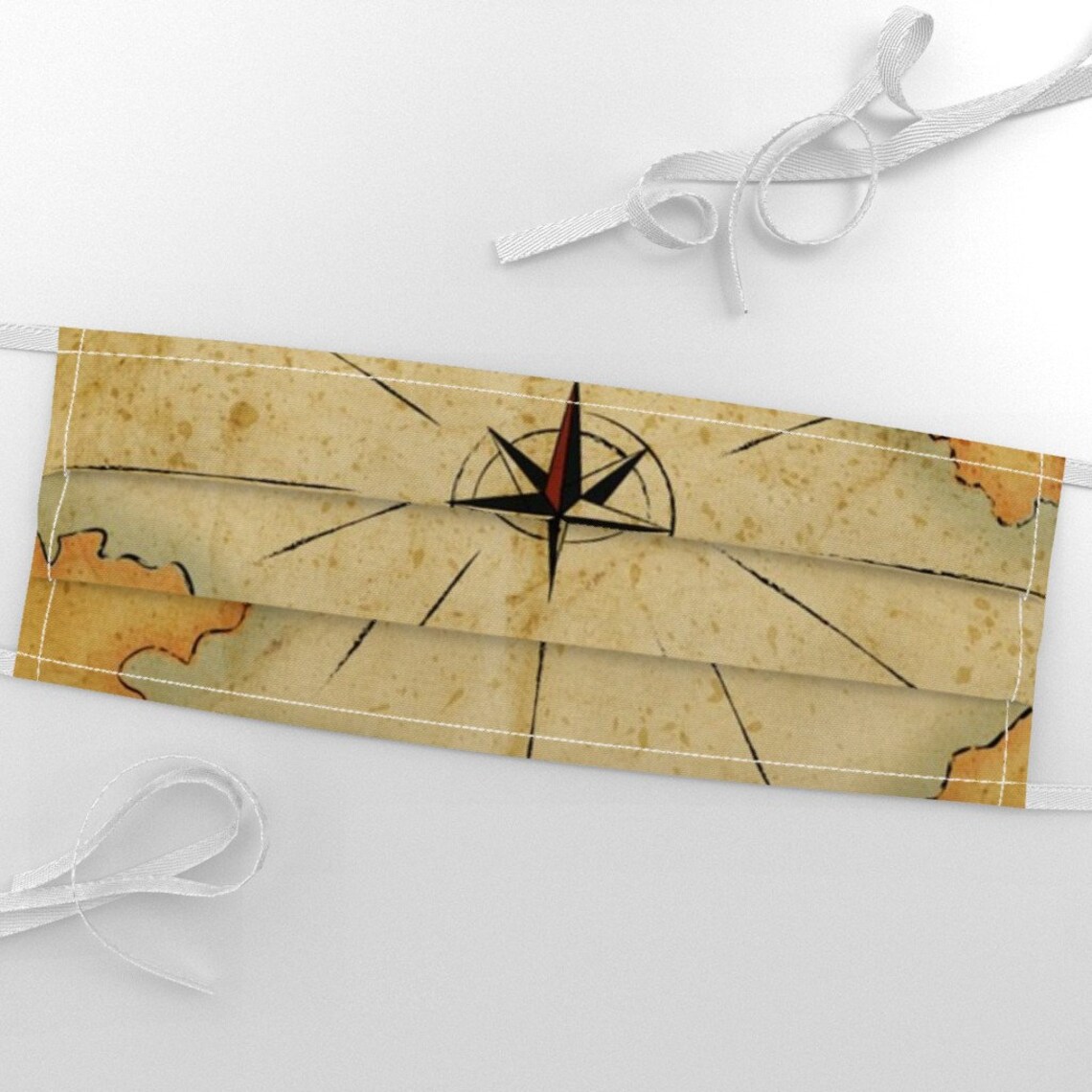 Treasure Map Fabric Treasure Islands Vintage Map by | Etsy