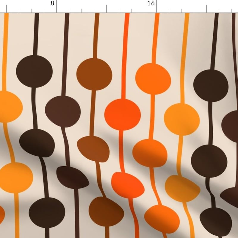 Retro Print Fabric - Etsy