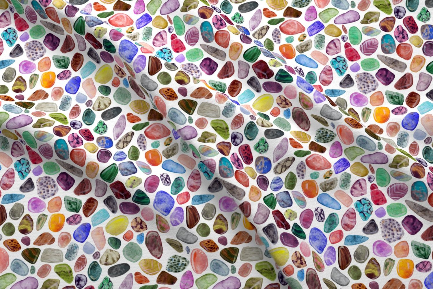 Watercolor Rock Collection Fabric Watercolor Rock Collection | Etsy
