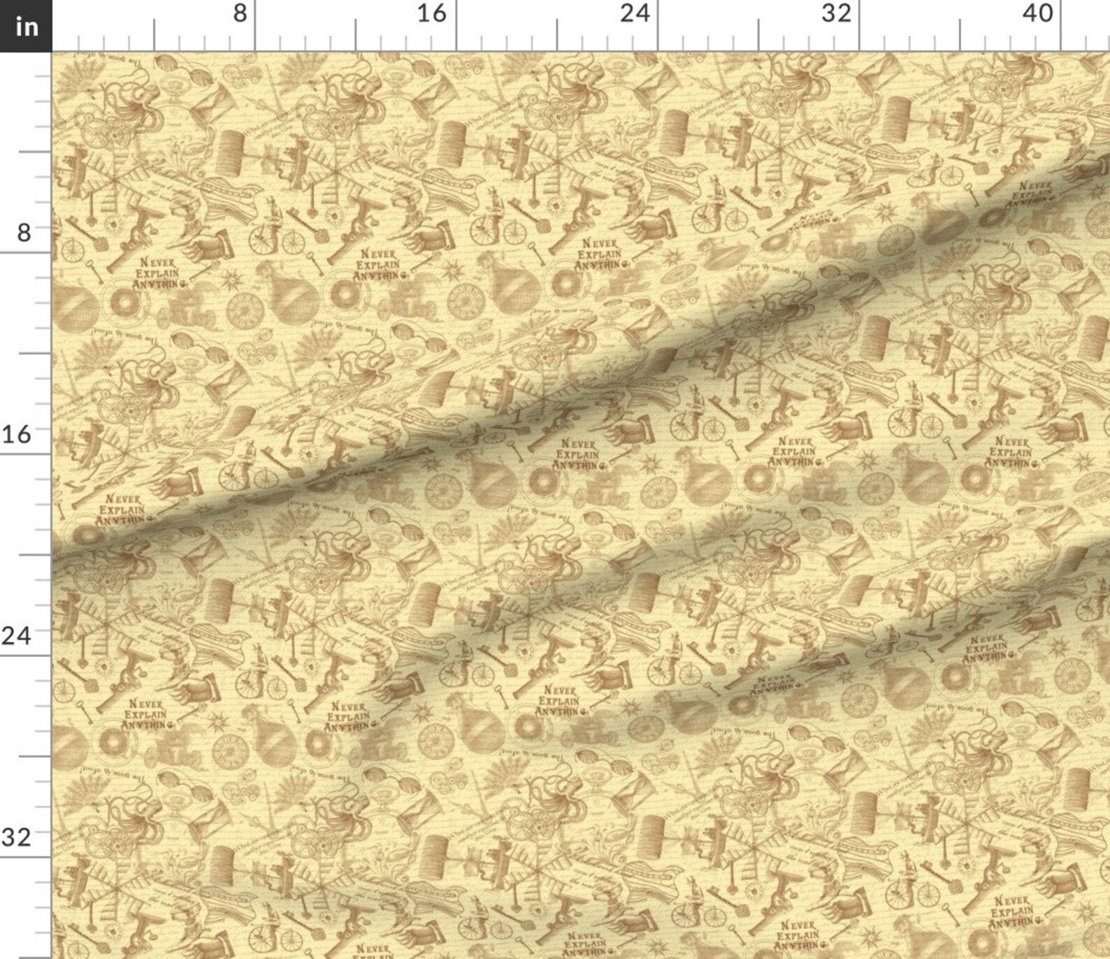 Steampunk Fabric Steampunk Collage by Risarocksit | Etsy