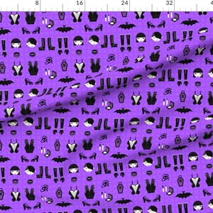 80s Pop Goth Fabric Cute Goths by Pinkowlet Kawaii Goth | Etsy