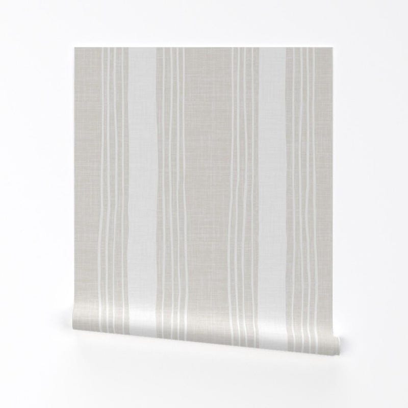 Rustic Striped Wallpaper - Etsy