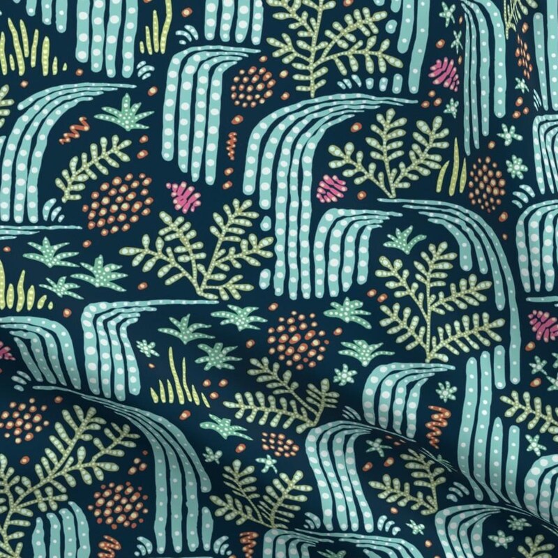 Waterfall Fabric - Etsy