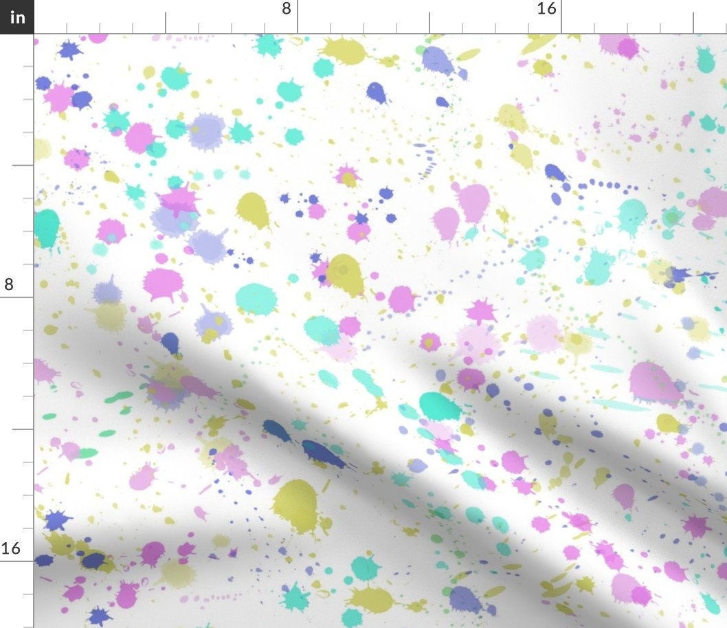 Splatter Paint Fabric Splat in Easter Eggs by Danika Herrick - Etsy