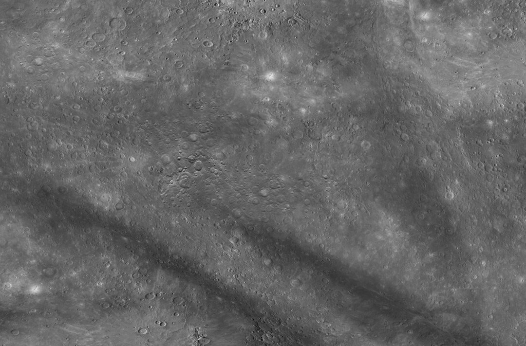 Surface of Mercury Fabric Map of Mercury bw by Weavingmajor Mercury ...