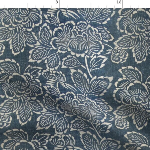 Indigo Batik Fabric - Etsy
