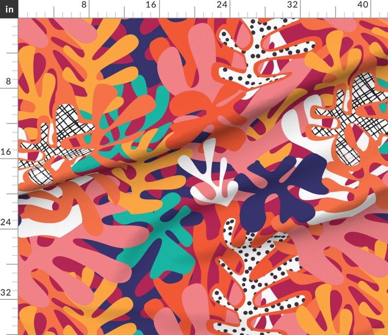 Matisse Inspired Design Fabric Matisse 006 by Bluelela | Etsy