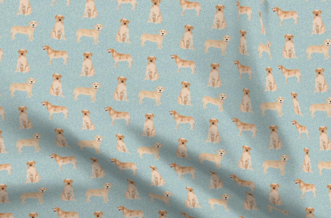 Yellow Lab Fabric Yellow Labrador Pet Quilt Dog Breed Quilt Coordinates ...
