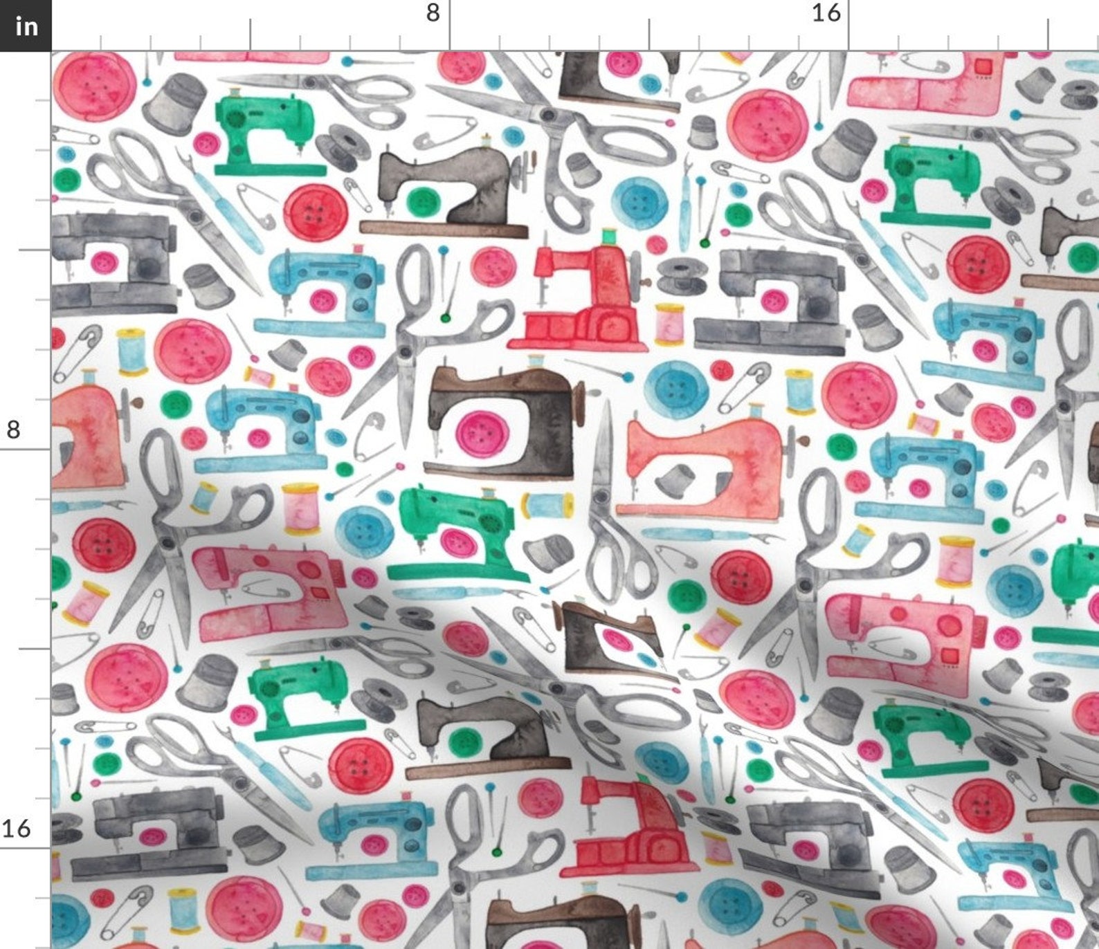 Sewing Notions Fabric Sewing Pattern by Elena O'neill - Etsy