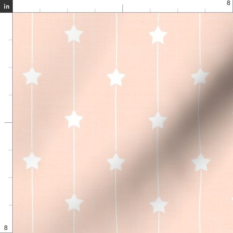 Polka Dot Pink and White Stars Fabric Polka Dot Star Path in - Etsy