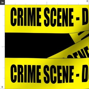 Crime Scene Fabric - Do Not Enter Stay Out Barricade Notice Warning ...