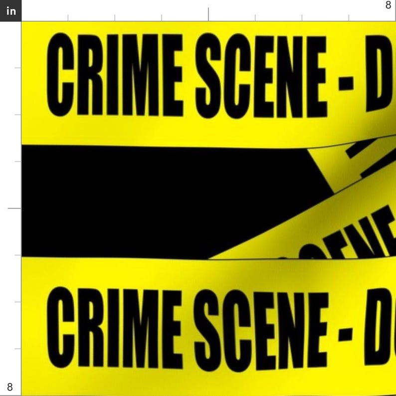 Crime Scene Fabric - Do Not Enter Stay Out Barricade Notice Warning ...