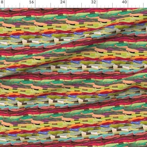 Embroidery Fabric - My Thread by Elramsay Multicolored Thread Art ...