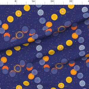 Solar Eclipse Fabric Eclipse by Hootenannit Solar Eclipse Celestial ...