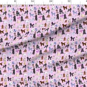 Poodle Dog Fabric Poodles Pink by Creativeworksstudios Poodles Toy ...