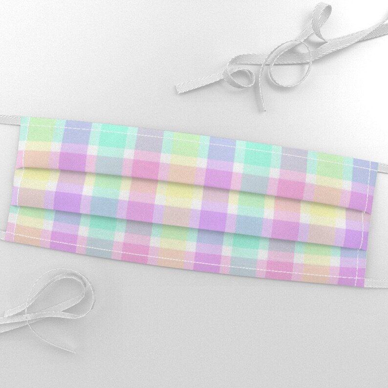 Pastel Plaid Fabric Pastel Homespun Look Plaid by Magic | Etsy