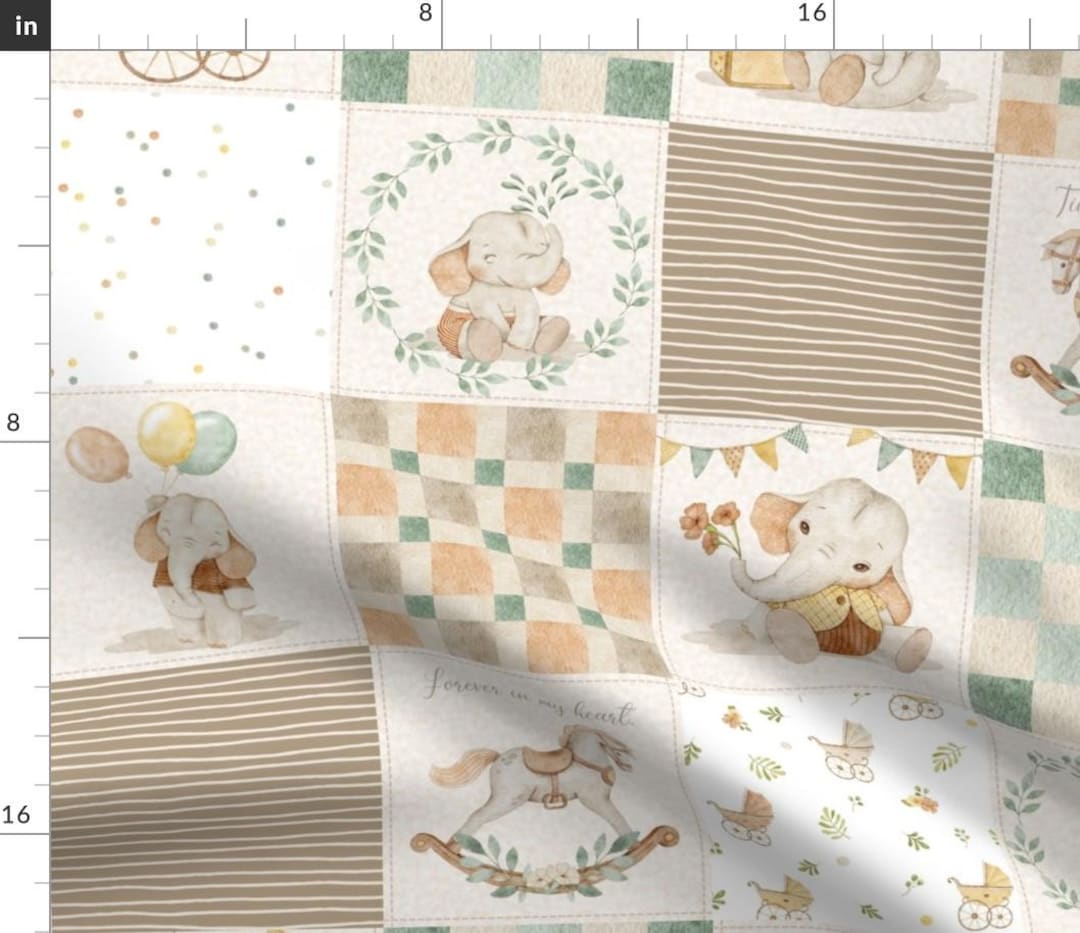 Neutral Baby Fabric Neutral Baby Quilt by Gingerlous Cheater Quilt ...