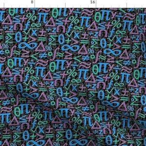 Math Fabric - Math Symbols (dk) by Jjtrends - Math Class Teacher ...