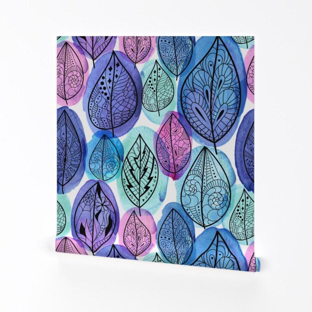 Mandala Leaf Wallpaper - Seamless Pattern With Leaves by Ledelena ...