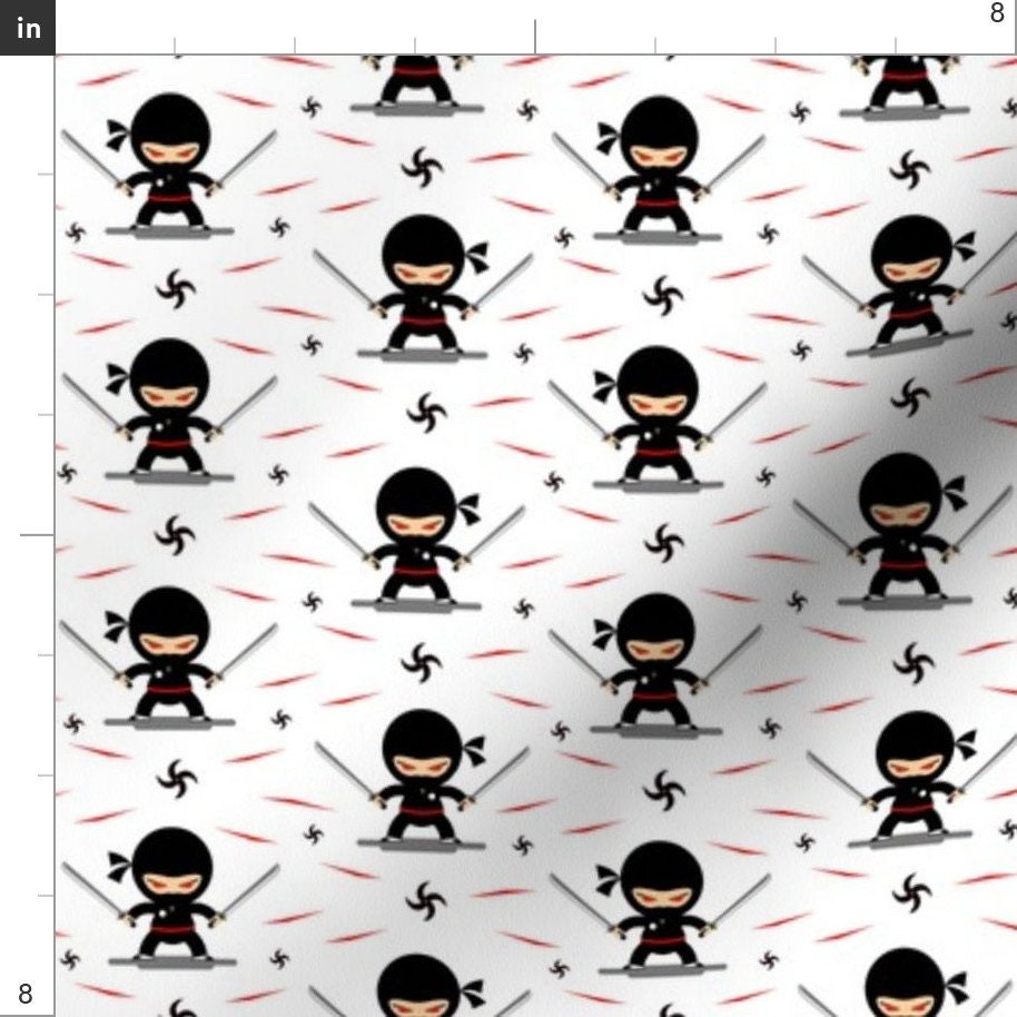 Ninja Fabric Little Ninja by Stofftoy Little Ninja Kids - Etsy