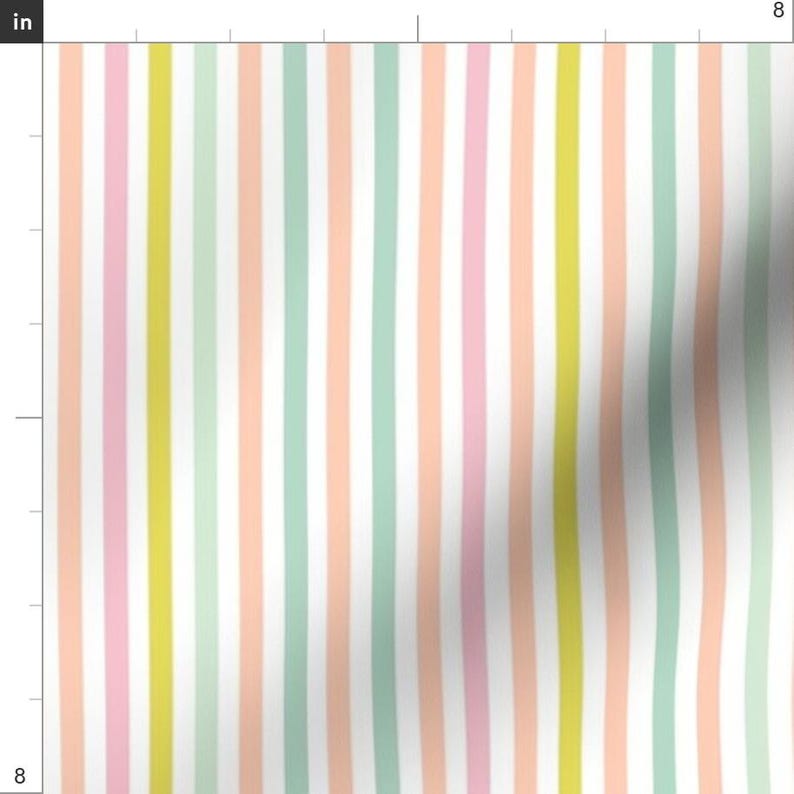 Pastel Stripes Fabric - Perfectly Pinstripe in 'pastel Dream' by ...