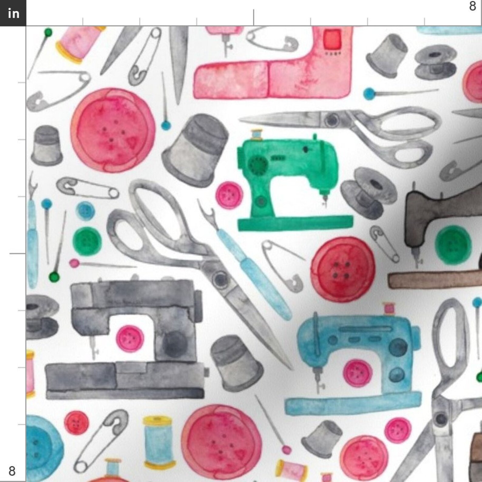 Sewing Notions Fabric Sewing Pattern by Elena O'neill - Etsy