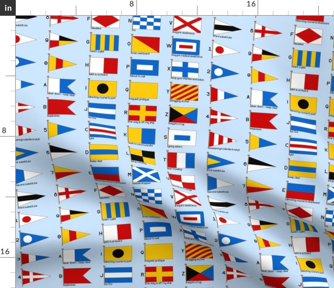 Nautical Flag Fabric Nautical Signalling Flags by Sef nautical Signal ...
