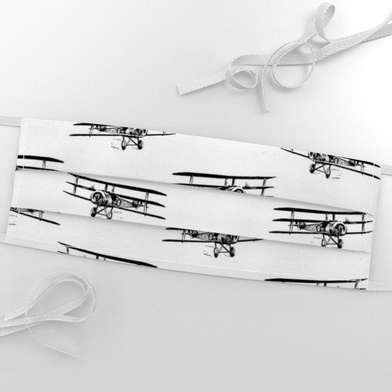 Retro Aviation Fabric Antique Triplane Airplane Aviation by - Etsy
