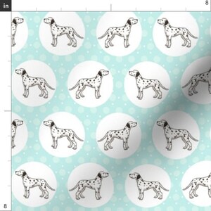 Dalmations on Blue Fabric Dalmations on Blue by Hazel Fisher Creations ...