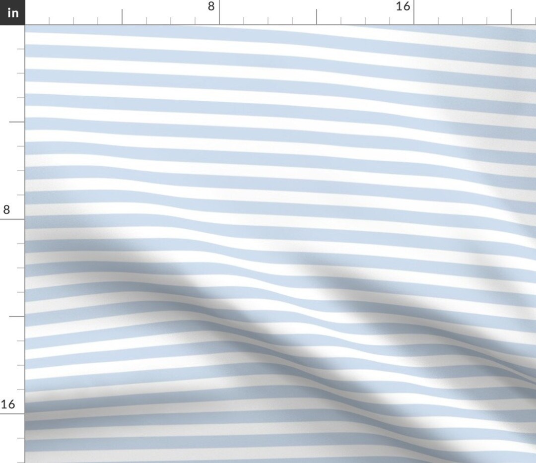 Light Blue Stripe Fabric Clearwater Stripe in Pale Blueberry - Etsy
