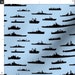 Battleships Fabric Blue Fleet by Thin Line Textiles Marine - Etsy