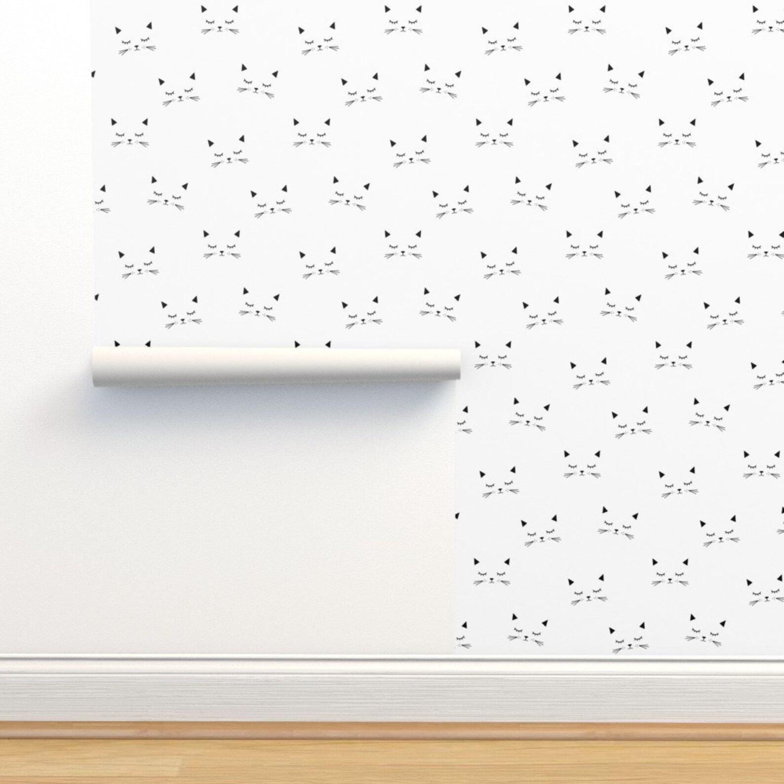 Cats Wallpaper Cats by Kimsa Cats Sleepy Eyes Nursery - Etsy