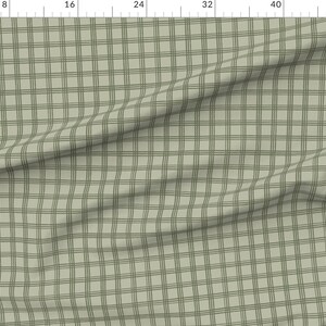 Sage Green Plaid Upholstery Fabric Triple Plaid by Sinaokeeffedesign ...