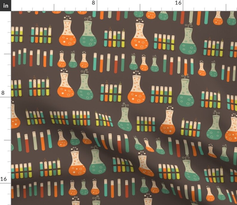 Science Lab Fabric Chemistry Lab Vials by Kociara Test - Etsy