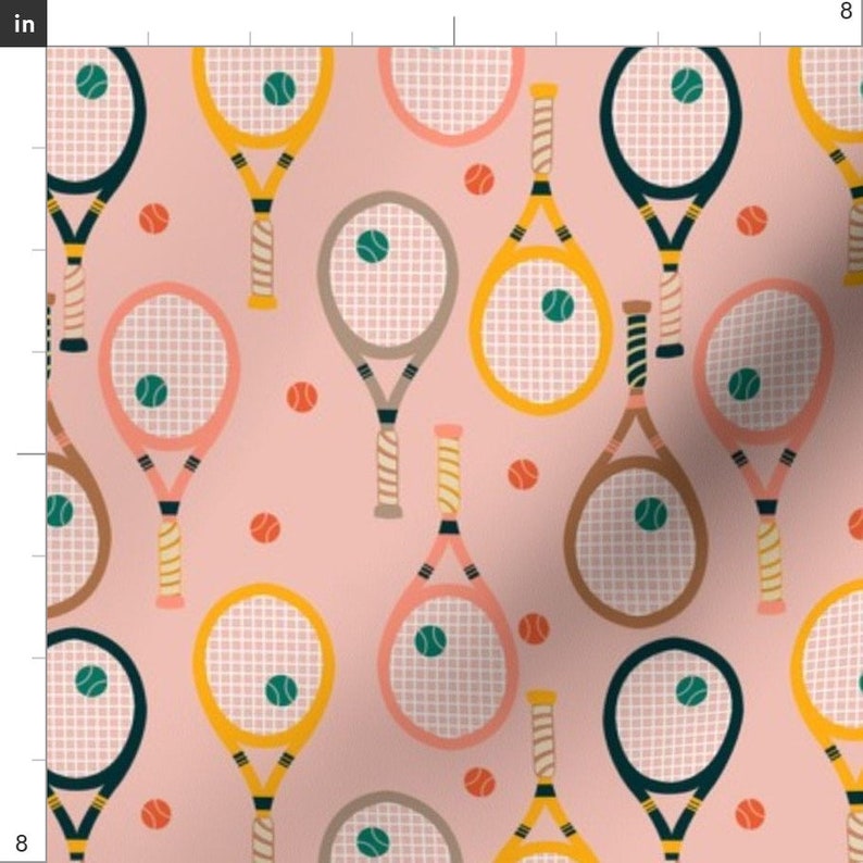Tennis Fabric Game Set Match by Lapetitelecour Tennis - Etsy