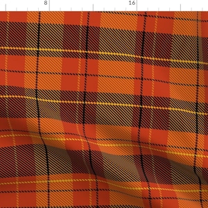 Retro Plaid Upholstery Fabric- 70s Check by Sterlingart - Seventies ...