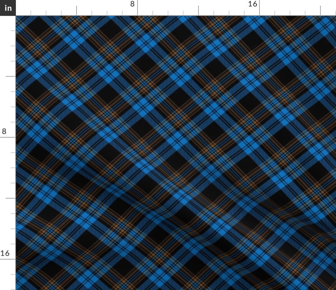 Black Plaid Fabric Winter Plaid by Bugco_designs Blue Tartan Plaid ...