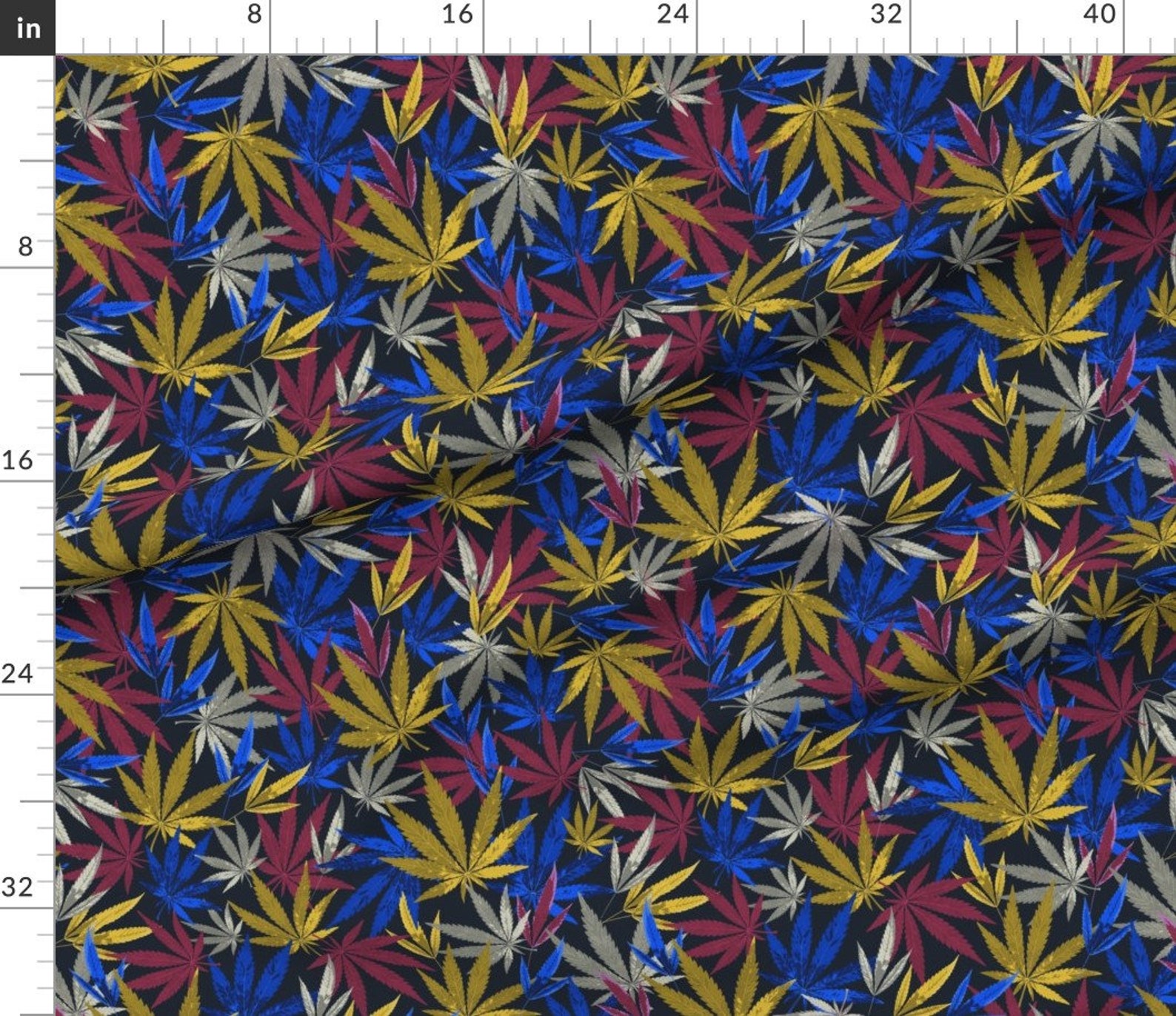 Marijuana Fabric Marijuana Leaves by Mariafaithgarcia | Etsy